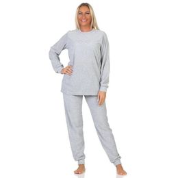 Normann Pyjama Normann Damen Frottee Schlafanzug Loungewear