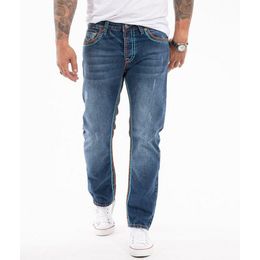 Rock Creek Straight-Jeans Herren Jeans dicke Nähte RC-2270
