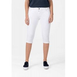 Timezone Caprihose Capri Denim Jeans Shorts Kurze Bermuda Tight AleenaTZ 3/4 5548 in Weiß