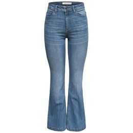 Jacqueline de Yong Schlagjeans Flare Jeans JDYNWFLORA Denim High Waist Schlag Hose (1-tlg) 3701 in Blau