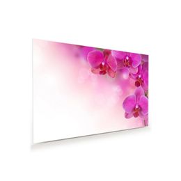 Primedeco Glasbild Wandbild Orchideen Design mit Aufhängung