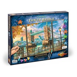 Noris Spiele Meisterklasse Triptychon, Malen nach Zahlen (Mal-Sets): The Tower Bridge in London