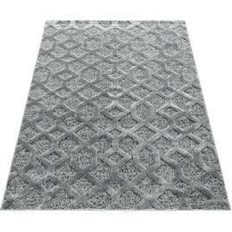 Teppich Ayyildiz Teppiche "PISA 4702" Teppiche Gr. B/L: 280 cm x 370 cm, 20 mm, 1 St., grau Esszimmerteppiche