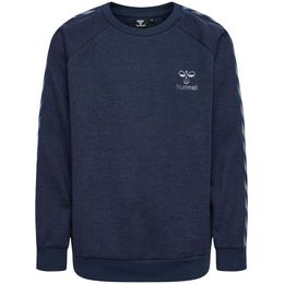 Hummel Sweatshirt 'Wong' Jungen Gr&ouml;&szlig;e 152 marine / himmelblau / wei&szlig;