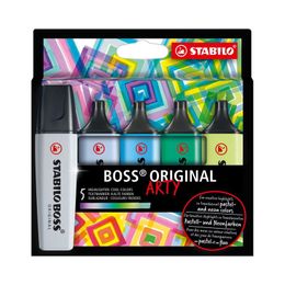 Textmarker Stabilo® BOSS ORIGINAL ARTY 5er-Pack in kalt