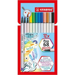 Filzstift Stabilo® Pen 68 brush 12er-Pack