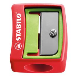 Anspitzer Stabilo® woody 3in1 für extradicke Stifte in rot/grün