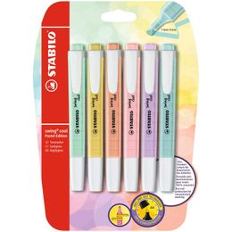 Textmarker Stabilo® swing cool Pastel Edition 6er-Pack