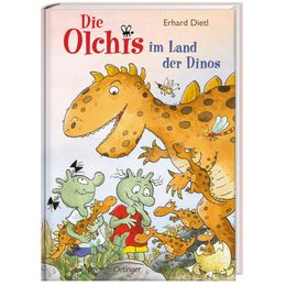 Oetinger Die Olchis im Land der Dinos / Die Olchis Erstleser Bd.1 - Erhard Dietl, Gebunden