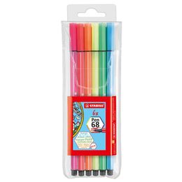 Filzstift Stabilo® Pen 68 Premium neon 6er-Pack