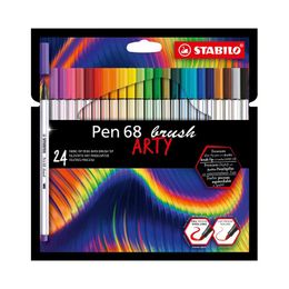Filzstift Stabilo® Pen 68 BRUSH ARTY mit 24 Farben