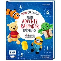 Mein Adventskalender-Häkelbuch: Helden der Kindheit - Linda Urbanneck, Gebunden