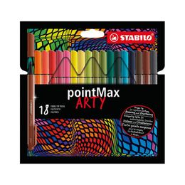 Filzstift Stabilo® pointMax ARTY mit 18 Farben