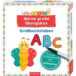 Ars Edition Lernraupe - Meine große Übungsbox Großbuchstaben, Kartoniert (TB)