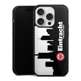 DeinDesign iPhone 15 Pro Handy Gallery Case Handyh&uuml;lle 9H Geh&auml;rtetes Glas R&uuml;ckseite H&uuml;lle Eintracht Frankfurt Sge Official Licensed Product Gallery Case