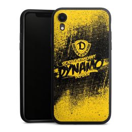DeinDesign iPhone Xr Handy Premium Silikon H&uuml;lle Handyh&uuml;lle schwarz Case Logo Official Licensed Product Sg Dynamo Dresden Silikon Premium Case
