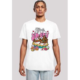 F4NT4STIC T-Shirt Scooby Doo Life Is Sweet Herren,Premium Merch,Regular-Fit,Basic,Bedruckt, weiß, L