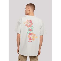 F4NT4STIC T-Shirt Aloha Print, grau, XXL, lightasphalt