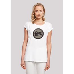 F4NT4STIC T-Shirt David Bowie Logo' Print, weiß, 5XL