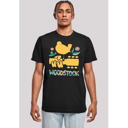 F4NT4STIC T-Shirt Woodstock Artwork Herren,Premium Merch,Regular-Fit,Basic,Bandshirt, schwarz, XL
