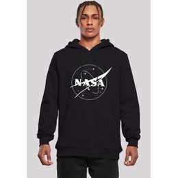 F4NT4STIC Sweatshirt NASA Classic Insignia Logo Monochrome Herren,Premium Merch,Slim-Fit,Kapuzenpullover,Bedruckt, schwarz, M