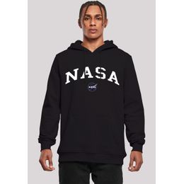 F4NT4STIC Sweatshirt NASA Collegiate Logo Herren,Premium Merch,Slim-Fit,Kapuzenpullover,Bedruckt, schwarz, S