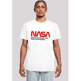 F4NT4STIC T-Shirt NASA Aeronautics And Space Herren,Premium Merch,Regular-Fit,Basic,Bedruckt, weiß, XS
