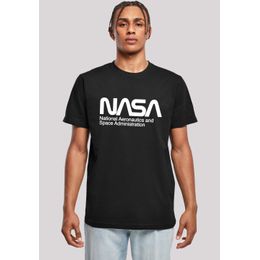 F4NT4STIC T-Shirt NASA Aeronautics And Space Herren,Premium Merch,Regular-Fit,Basic,Bedruckt, schwarz, XS