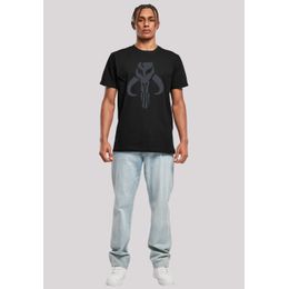 F4NT4STIC T-Shirt Star Wars Mandalorian Banther Skull Print, schwarz, XS