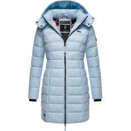 Marikoo Mantel 'Abendsternchen' Damen Größe XS hellblau / schwarz Wintermantel