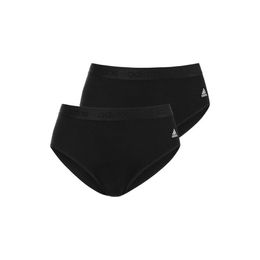 adidas Sportswear Bikinislip "Smart Cotton" (2er-Pack) mit verbesserter Atmungsaktivität, schwarz