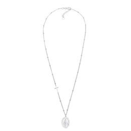 Elli Necklace 'Kreuz, Marienbild' female Silver size 45