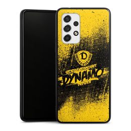 DeinDesign Galaxy A53 5G Handy Silikon H&uuml;lle Case schwarz Handyh&uuml;lle Official Licensed Product Sg Dynamo Dresden Logo
