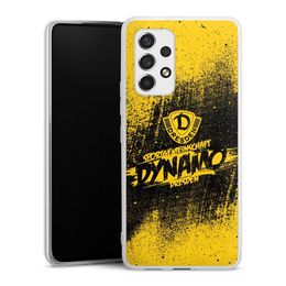 DeinDesign Galaxy A53 5G Handy Silikon H&uuml;lle Case transparent Handyh&uuml;lle Official Licensed Product Sg Dynamo Dresden Logo Silikon Case