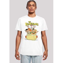 F4NT4STIC T-Shirt Die Familie Feuerstein The The Ride Print, weiß, XXL