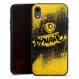 DeinDesign iPhone Xr Handy Silikon H&uuml;lle Case schwarz Handyh&uuml;lle Logo Official Licensed Product Sg Dynamo Dresden