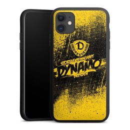 DeinDesign iPhone 11 Handy Premium Silikon H&uuml;lle Handyh&uuml;lle schwarz Case Logo Sg Dynamo Dresden Official Licensed Product Silikon Premium Case
