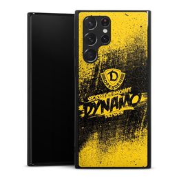 DeinDesign Galaxy S22 Ultra Handy Silikon H&uuml;lle Case schwarz Handyh&uuml;lle Logo Official Licensed Product Sg Dynamo Dresden