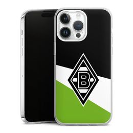 DeinDesign iPhone 14 Pro Max Handy Silikon H&uuml;lle Case transparent Handyh&uuml;lle Borussia M&ouml;nchengladbach Official Licensed Product Gladbach Silikon Case