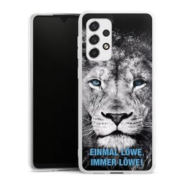 DeinDesign Galaxy A33 5G Handy Silikon H&uuml;lle Case transparent Handyh&uuml;lle Tsv 1860 M&uuml;nchen Official Licensed Product Lion Silikon Case
