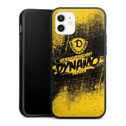 DeinDesign iPhone 12 mini Handy Premium Silikon H&uuml;lle Handyh&uuml;lle schwarz Case Logo Official Licensed Product Sg Dynamo Dresden Silikon Premium Case