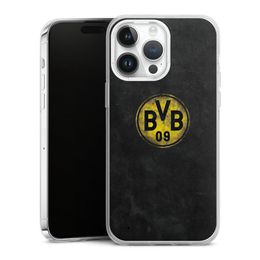 DeinDesign iPhone 14 Pro Max Handy Silikon H&uuml;lle Case transparent Handyh&uuml;lle Bvb Borussia Dortmund Merchandise Silikon Case
