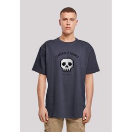 F4NT4STIC T-Shirt Classically Trained Retro Gaming SEVENSQUARED Print, blau, XXL, navy