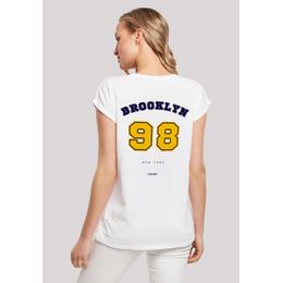 F4NT4STIC T-Shirt Brooklyn 98 NY SHORT SLEEVE TEE Print, weiß, XS