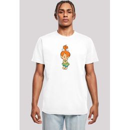 F4NT4STIC T-Shirt Pebbles Feuerstein Herren,Premium Merch,Regular-Fit,Basic,Bedruckt, weiß, L