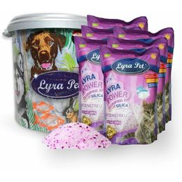 6 x 5 Liter LYRA PET Lyra Power Silica Silikat klumpend Katzenstreu in 30 l Tonne