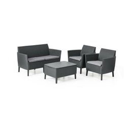 Lounge-Set 2-Sitzer salemo Graphit - Keter