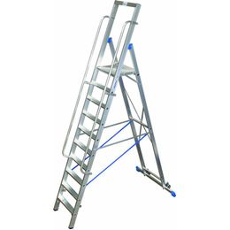 Stabilo Stufen-StehLeiter mit großer Standplattform 10 Stufen - Krause