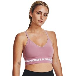 Under Armour Sport-BH "Seamless" in Rosa - Low - XS
