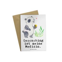 Mr. & Mrs. Panda Mr. & Mrs. Panda Grußkarte Panda Geocaching Medizin